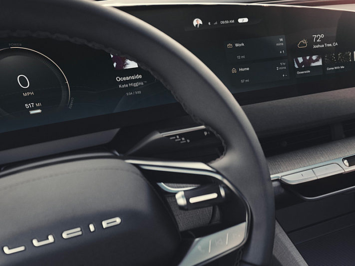 LUCID GRAND TOURING HIRE IN LOS ANGELES